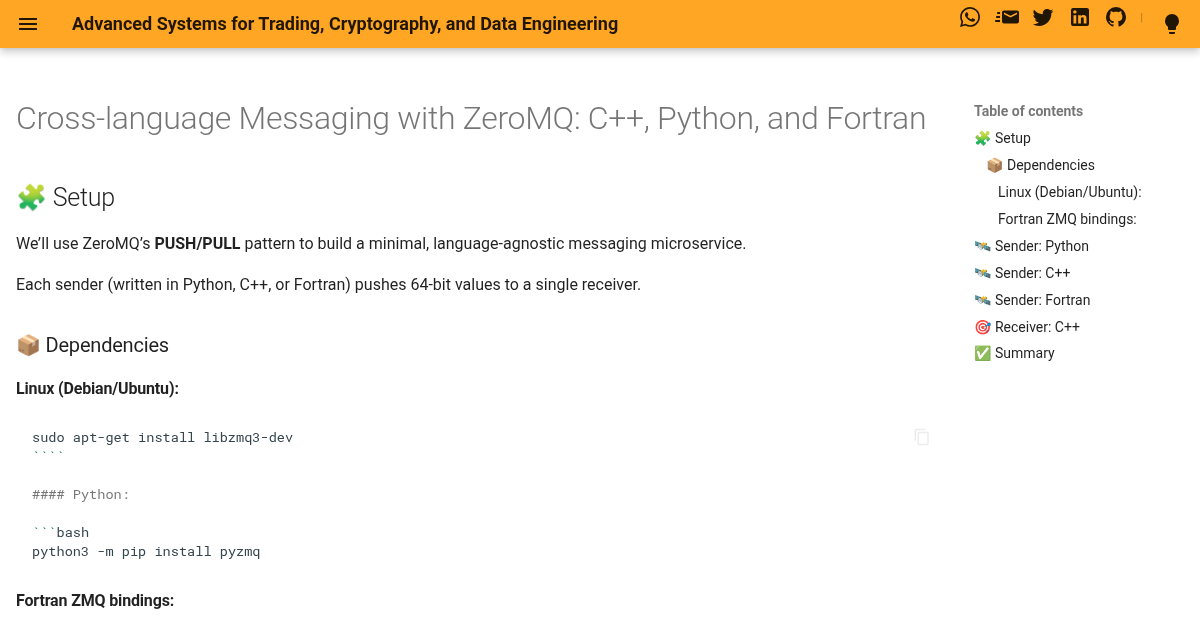 Cross-language Messaging with ZeroMQ: C++, Python, and Fortran - VargaLABS